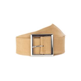 BA98-Cologne Damen Lederg&uuml;rtel "BA98-Cologne Tailleng&uuml;rtel", beige, Gr. 95, uni, Obermaterial: 100% Lammleder LEL., G&uuml;rtel, mit eckiger Schlie&szlig;e