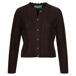 Country Line Zopfstrickjacke Braun (Gr&ouml;&szlig;e: 40)