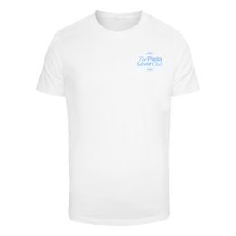 MisterTee Herren T-Shirt "MisterTee The Pasta Lover Club Tee", wei&szlig;, Gr. S, bedruckt, 100% Baumwolle, Shirts