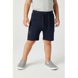 name it M&auml;dchen Sweatshorts "NMMVIVASSE LONG SWE SHORTS UNB", blau, Gr. 110, unifarben, Sweatware, Obermaterial: 100% Baumwolle, Hosen, Baumwolle,