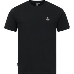 Ragwear T-Shirt Herren Gr&ouml;&szlig;e M nude / taubenblau / rot / schwarz