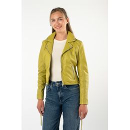 Mauritius Damen Lederjacke "MWBatuh", gelb, Gr. XXXL, unifarben, Obermaterial: 100% Schafsleder. Futter: 100% Polyester. &Auml;rmelfutter: 100% Polyester,