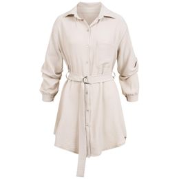 Cloud5ive Kleid Damen Gr&ouml;&szlig;e 36 beige Sommerkleid