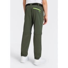 CMP Jungen Zip-off-Hose "KID ZIP OFF PANT", gr&uuml;n, Gr. 176, Web, Obermaterial: 89% Polyester, 11% Elasthan, Hosen, f&uuml;r Kinder, mit Zip-off-Funktion,