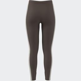 Damen Trainingstights "W 3S SJ LEG"earth strata, sanftes wei&szlig;, normal, gr., Gr. XXL, adidas Sportswear, Obermaterial: 90% Baumwolle, 10% Elasthan,