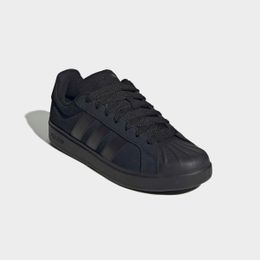 Herren Sneaker "STREETTALK", adidas Sportswear, Gr. 47, schwarz, Leder, Synthetik, Schuhe, inspiriert vom Design des adidas Superstar