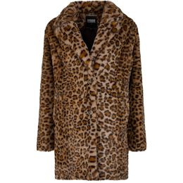 Urban Classics Between-Seasons Coat female size L Brown / Light brown / Black