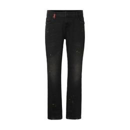 2Y Premium Herren Bequeme Jeans "2Y Premium Raul Slim Fit Jeans", schwarz, Gr. 34, unifarben, 98% Baumwolle, 2% Elasthan, Jeans