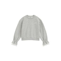 WE Fashion Sweatshirt M&auml;dchen Gr&ouml;&szlig;e 110/116 graumeliert