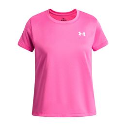 Under Armour Kinder Trainingsshirt "UA Tech SSC", pink, Gr. L, Obermaterial: 100% Polyester, Shirts, leichtes Trainingsshirt, mit Rundhalsausschnitt,