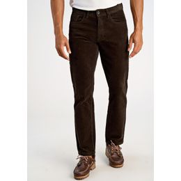 LINDBERGH Herren Cordhose "Cordhose Regular Fit", braun, Gr. 31, unifarben, Obermaterial: 98% Baumwolle, 2% Elasthan, Hosen