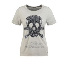 Key Largo T-Shirt 'Bone' Damen Gr&ouml;&szlig;e S hellgrau / silber