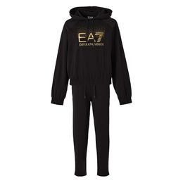 EA7 Emporio Armani Trainingsanzug Damen Gr&ouml;&szlig;e XS gold / schwarz