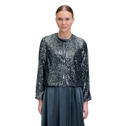 Vera Mont Damen Blouson "Damen mit Pailletten", grau, Gr. 38, Obermaterial: 93% Polyester, 7% Elasthan. Futter: 95% Polyester, 5% Elasthan, Jacken