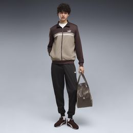 Puma Herren Jogginganzug "Colourblocked Trainingsanzug Herren"chocolate fondue braun, Gr. S, Obermaterial: 100% Polyester. Taschenfutter: 100%