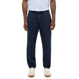 Mustang Herren 5-Pocket-Hose "Herren Style Milano Linen Jogger"5324 blau, Gr. 32, unifarben, Twill, 70% Baumwolle, 30% Leinen, Hosen