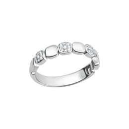 Firetti Damen Silberring "Schmuck Geschenk Silber 925 Damenring Ring Viereck", 58, Silber 925 (Sterlingsilber), 4mm, silber, Silber 925
