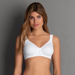 Rosa Faia Damen B&uuml;gel-BH "Twin", Gr. 75, wei&szlig;, Stoff, Obermaterial: 70% Polyamid, 30% Elasthan, clean, leicht gl&auml;nzend, unifarben, BHs, mit B&uuml;gel,