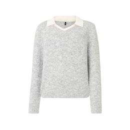 Only Pullover 'ONLAZU' Damen Gr&ouml;&szlig;e XL grau / offwhite