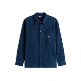 Tommy Jeans Button Up Shirt 'ESSENTIAL' male size S Navy / Red / White