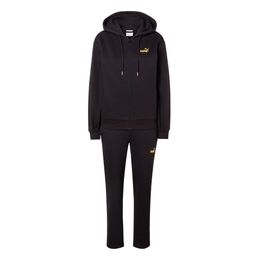 PUMA Trainingsanzug Damen Gr&ouml;&szlig;e XXS gold / schwarz