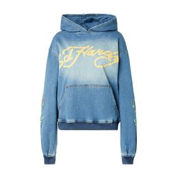 Ed Hardy Sweatshirt Damen Gr&ouml;&szlig;e M blue denim / hellgelb / gr&uuml;n / rot