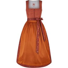 Spieth & Wensky Spieth & Wensky Midi-Dirndl Kristall Orange (Gr&ouml;&szlig;e: 34)