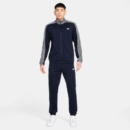 Nike Sportswear Herren Trainingsanzug "Nike Sportswear Club Men's Poly-Knit Tracksuit", blau, Gr. XXXL, Obermaterial: 100% Polyester, Sportanz&uuml;ge,