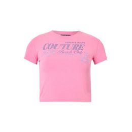 Versace Jeans Couture T-Shirt Damen Gr&ouml;&szlig;e L himmelblau / lavendel / altrosa