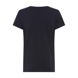 BOSS Orange Damen T-Shirt "Elove Premium Damenmode", blau, Gr. S, bestickt, unifarben, Single Jersey, Obermaterial: 100% Baumwolle, Shirts, mit