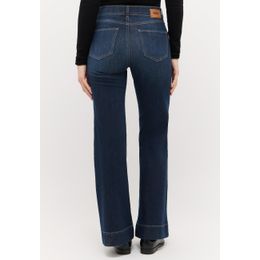 Angels Damen Bootcut-Jeans "LUNA", blau, Gr. 40, Denim/Jeans, Obermaterial: 92% Baumwolle, 6% Polyester, 2% Elasthan, Jeans, mit ausgestelltem Bein,