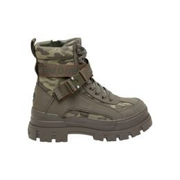 Buffalo Lace-Up Ankle Boots 'Aspha' female size 42 Khaki / Olive / Dark green
