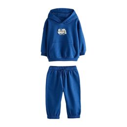 next Jogginganzug Jungen Gr&ouml;&szlig;e 116 kobaltblau / wei&szlig;