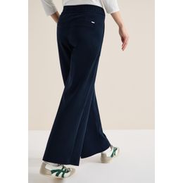 Cecil Damen Stoffhose "Style Neele", blau, Gr. L, unifarben, Web, Obermaterial: 66% Modal, 34% Polyester, Hosen, mit elastischem Bund