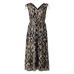 Mexx Kleid Damen Gr&ouml;&szlig;e 40 oliv / lila / pfirsich / schwarz Sommerkleid