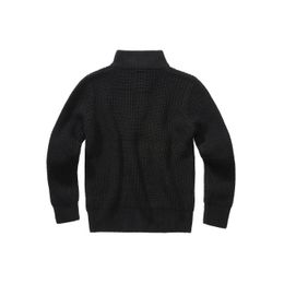 Brandit Jungen Rundhalspullover "Brandit Unisex Kids Marine Troyer Pullover"schwarz, Gr. 122, unifarben, 100% Polyacryl, Pullover