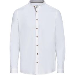 pure Stehkragen-Oxfordhemd Wei&szlig; (Gr&ouml;&szlig;e: XXL)