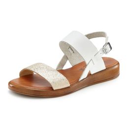 Lascana Sandals female size 38 Gold / White