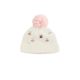 next Beanie girl size 49/50 Cream / Brown / Mocha / Rose