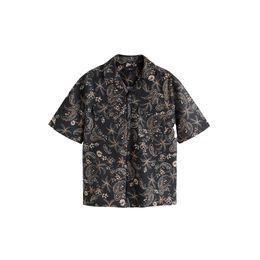 next Button Up Shirt male size 4XL Beige / Sand / Black