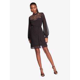 Lipsy Kleid Damen Gr&ouml;&szlig;e 42 gold / pink / schwarz Sommerkleid