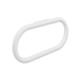 HEWI Serie 480 Handtuchring 480.09.00260DX oval, schwenkbar, Edelstahl pulverbeschichtet, Wei&szlig; matt