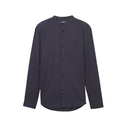 Tom Tailor Denim Button Up Shirt male size L marine blue