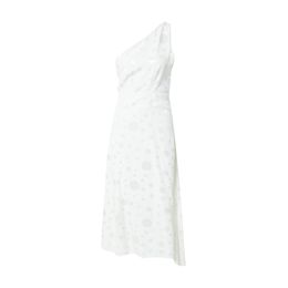 Karen Millen Kleid Damen Gr&ouml;&szlig;e 44 silber / wei&szlig; Sommerkleid
