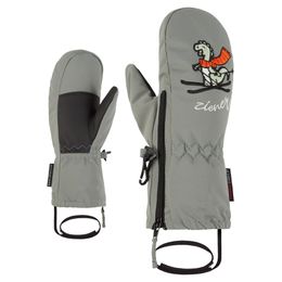 Ziener Kinder F&auml;ustlinge "LE ZOO-Z Kinder", gr&uuml;n, Gr. 1, Polyester, Handschuhe, warm, wasser-und windabweisend, atmungsaktiv, langer Rei&szlig;verschluss