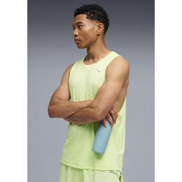 Puma Herren Tanktop "M RUN VELOCITY TANK (POLY)", gelb, Gr. XXXL, Web, Obermaterial: 100% Polyester, Tops, Tanktop, ergonomische Schnittf&uuml;hrung,