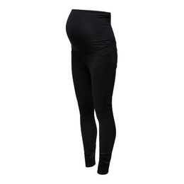Only Maternity Damen Umstandsjeans "OLMRAIN REG SK JEGGING BLACK DNM NOOS", schwarz, Gr. XL, Denim/Jeans, Obermaterial: 53% Viskose, 29% Baumwolle,