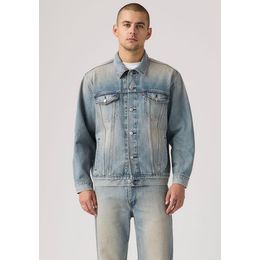 Levi's LEVI'S Herren Jeansjacke "NEW RELAXED FIT TRUCK", blau, Gr. S, Denim/Jeans, Obermaterial: 100% Baumwolle, Jacken