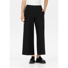 Stehmann Damen Stoffhose "Fabienne3-700", schwarz, Gr. 40, unifarben, Web, Obermaterial: 65% Baumwolle, 31% Polyamid, 4% Elasthan, Hosen, 7/8-Hose