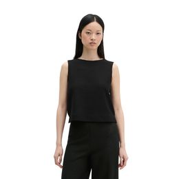 Marc O'Polo MARC O'POLO Damen T-Shirt "aus Baumwoll-Mix-Jersey", schwarz, Gr. M, unifarben, Obermaterial: 55% Baumwolle, 45% Polyester, Shirts